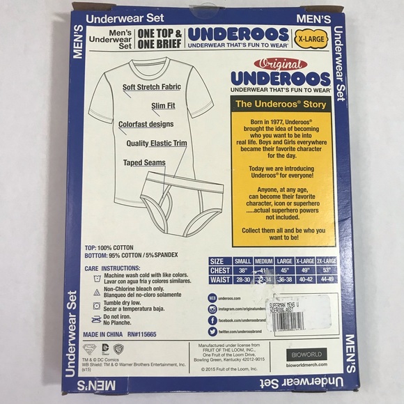 underoos | Underwear & Socks | Superman Original Underoos Underwear And ...